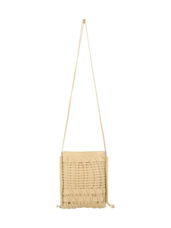 Hereu Trena Leather Shoulder Bag - Ivory