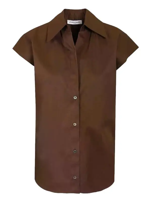 AL DUCA D’AOSTA 1902 Sleeveless V-neck Shirt - Brown