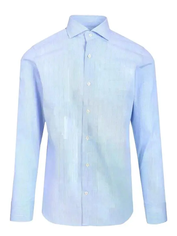 AL DUCA D’AOSTA 1902 Striped Cotton Shirt - Blue