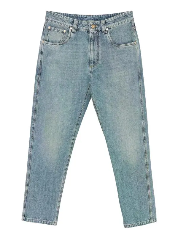 Brunello Cucinelli Light Faded Wash Jeans - Blue