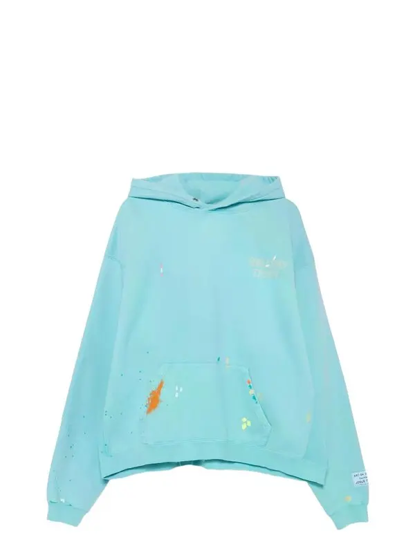 GALLERY DEPT. Paint-splatter Logo Hoodie - Blue