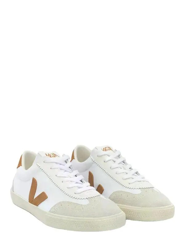 VEJA Volley Suede Panel Sneakers - White