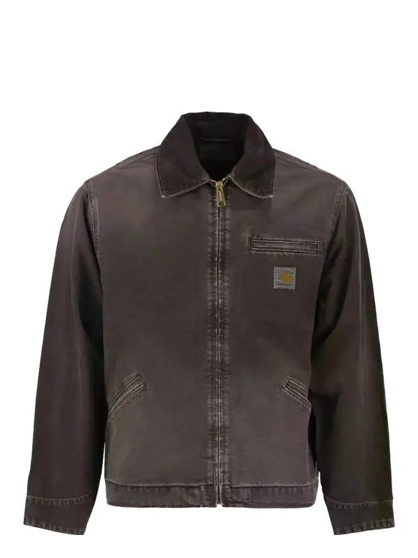 Carhartt Work In Progress Detroit Zip-up Jacket In Tobacco Cotton - Brown