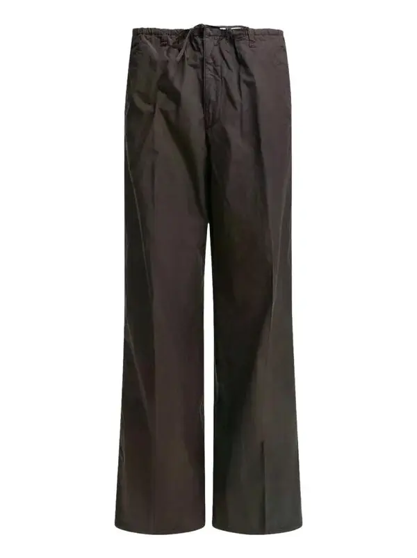 Auralee Drawstring Wide-leg Trousers - Brown