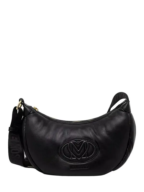 Moschino Crescent Shoulder Bag - Black