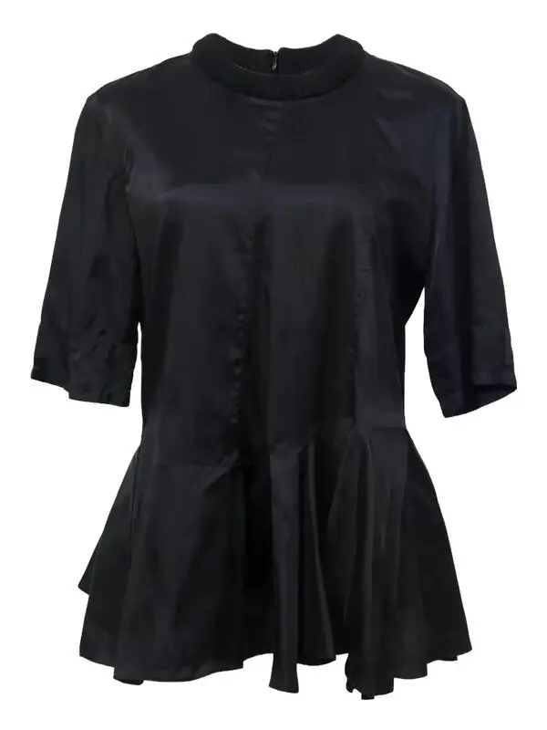 Marni Peplum Hem Blouse - Black