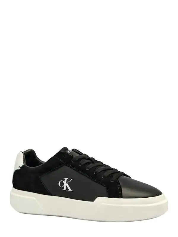 Calvin Klein Nyc Logo Print Sneakers - Black