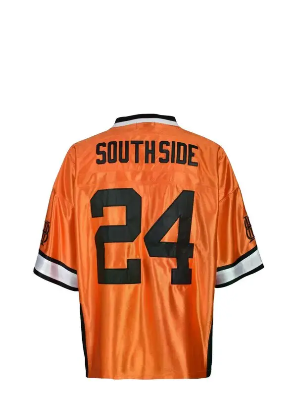 BREATH Logo Patch Mesh T-shirt - Orange