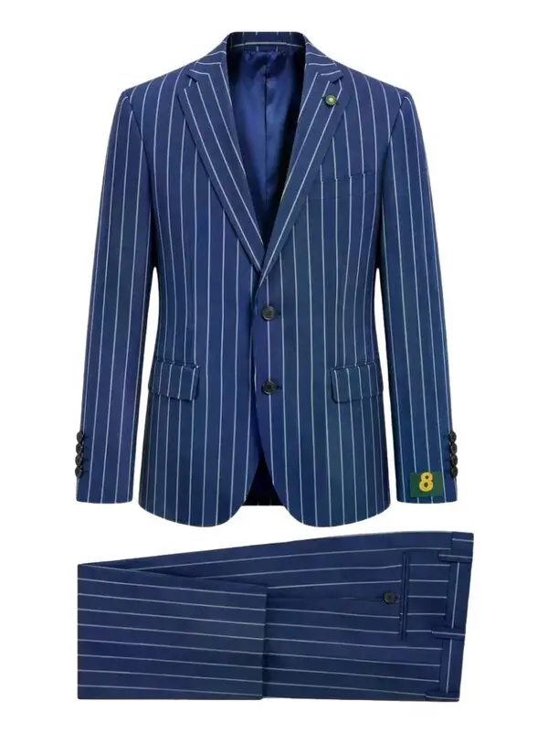 L.B.M. 1911 Pinstripe-pattern Suit - Blue