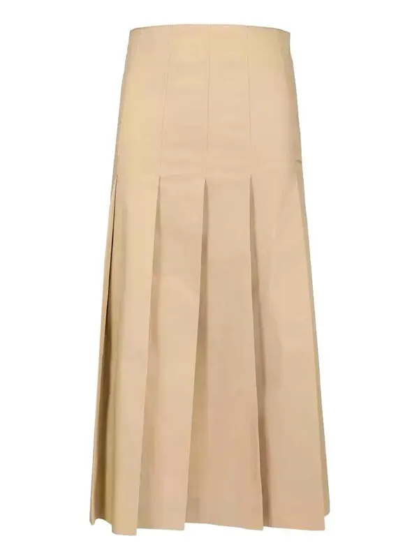 AL DUCA D’AOSTA 1902 Pleated Midi Skirt - Neutrals