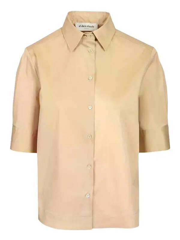 AL DUCA D’AOSTA 1902 Short Sleeve Shirt - Neutrals