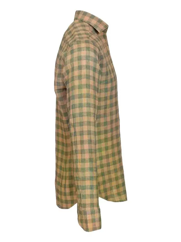 AL DUCA D’AOSTA 1902 Gingham-check Shirt - Neutrals