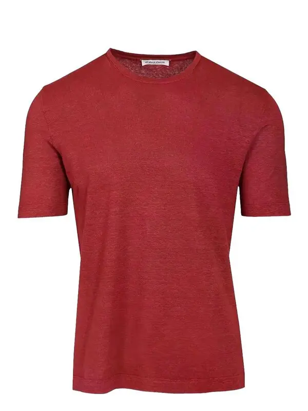 AL DUCA D’AOSTA 1902 Linen T-shirt - Red
