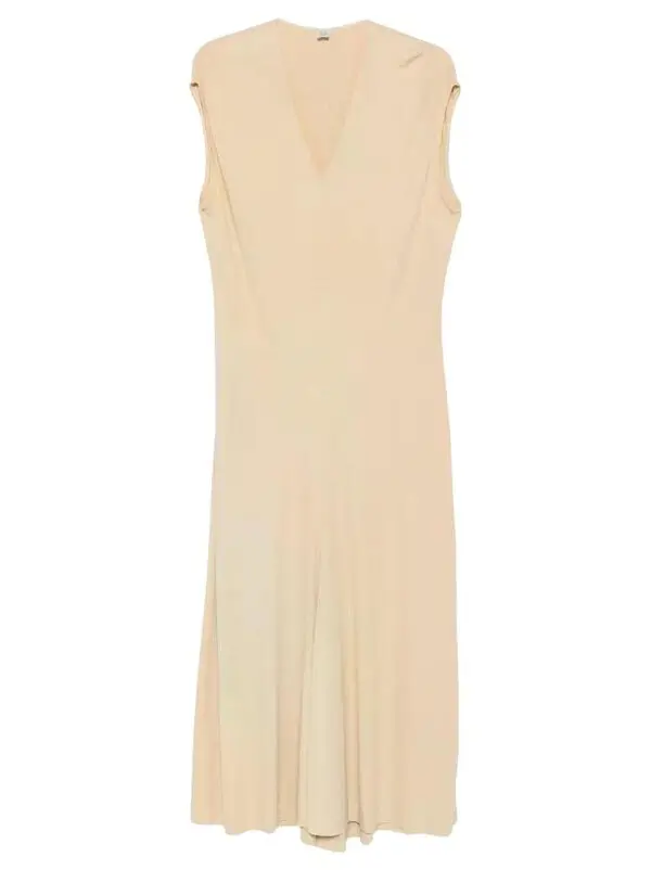 TOTEME V-neck Jersey Dress - Neutrals