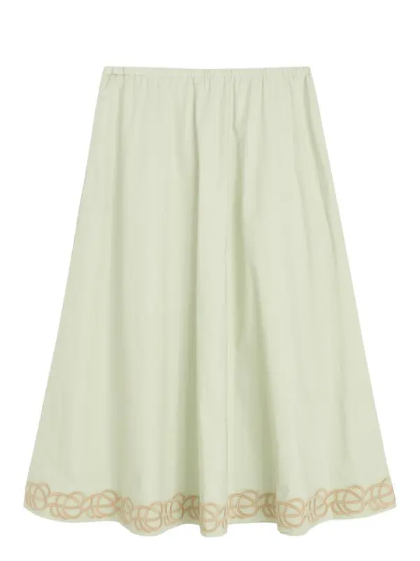 BY MALENE BIRGER Pheobes Organic Cotton Maxi Skirt - Seacrest