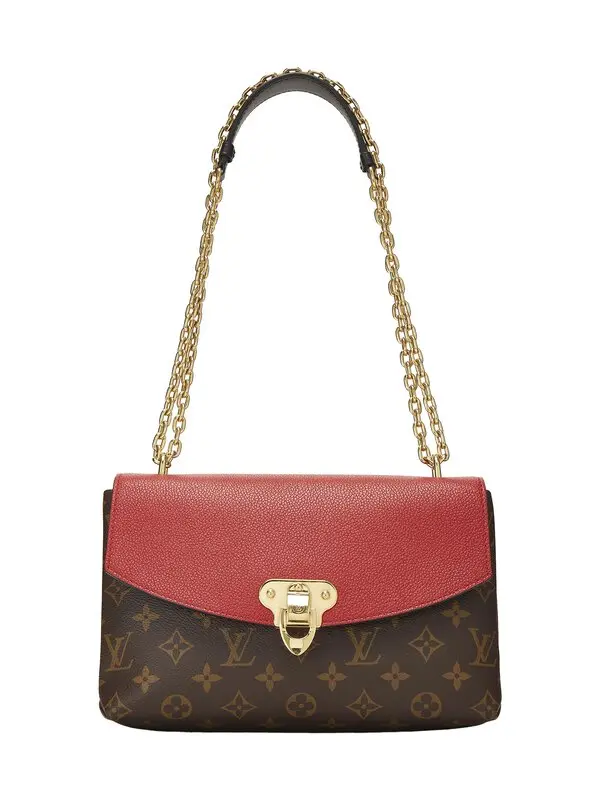 LOUIS VUITTON Monogram Canvas Saint Placide Shoulder Bag - Red