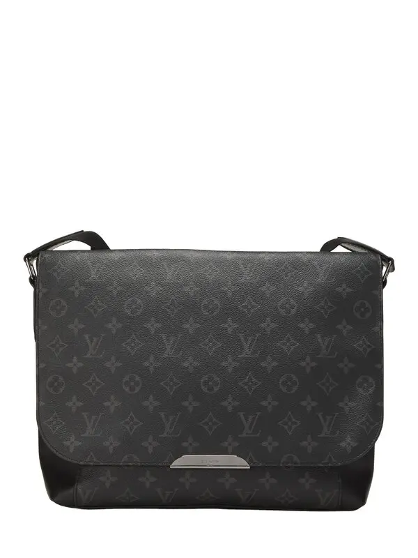 LOUIS VUITTON Explorer Monogram Eclipse Canvas Messenger Bag - Black