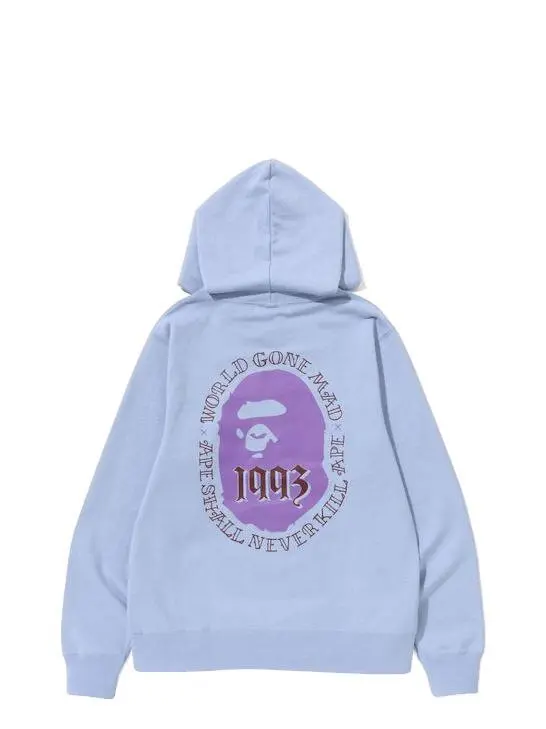 A BATHING APE Ape Head Pullover Hoodie - Sax