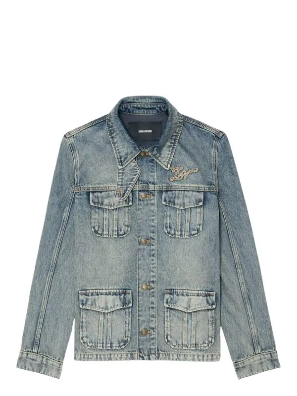 Zadig&Voltaire Lienna Denim Jacket - Gray