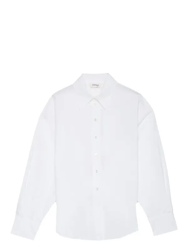 OTTOD'AME Long-sleeved Shirt With Bow Detail - White