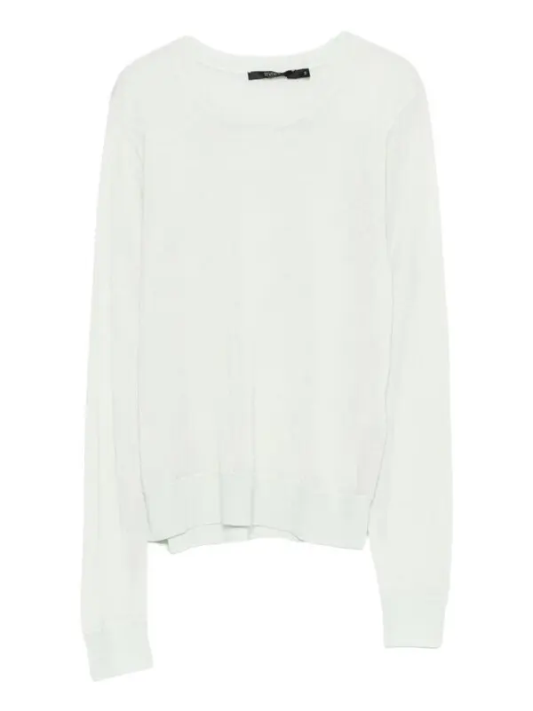 Seventy Crew Neck Long Sleeve Top - White
