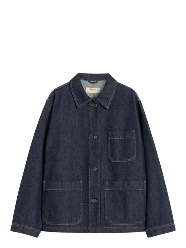 Max Mara Denim Shirt Jacket - Navy Blue