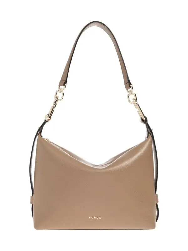 Furla Tonie Mini Logo Shoulder Bag - Brown