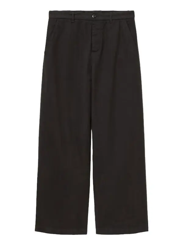 ALLSAINTS Juku Loose Fit Garment Dyed Trousers - Polished Black
