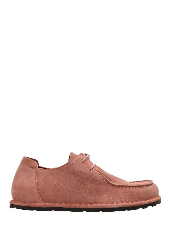 BIRKENSTOCK Suede Lace-up Loafers - Pink Clay