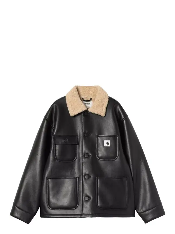 Carhartt Work In Progress Shepton Og Michigan Coat - Black/natural