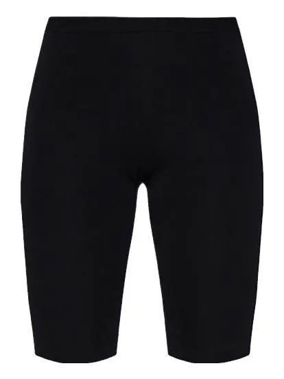 ENTIRE STUDIOS Ribbed Bike Shorts - Black