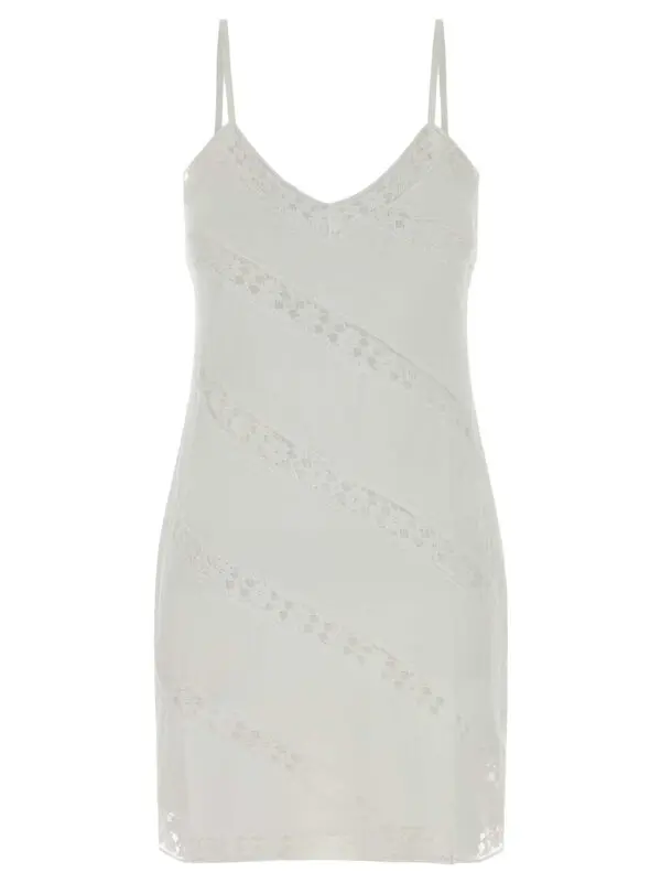 Gimaguas Beatrice Lace Mini Dress - White