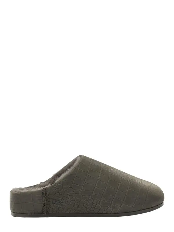 UGG Elea Textured Slip-on Slippers - Black