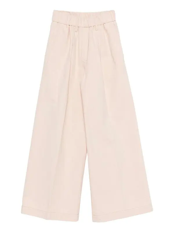FORTE_FORTE Elastic Waist Casual Pants - Pink