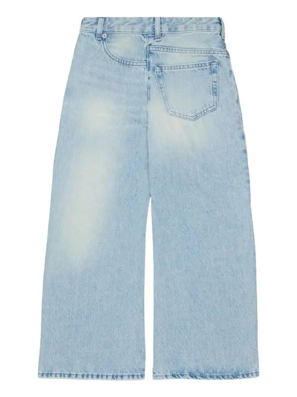 MAISON MARGIELA Logo Patch Wide-leg Jeans - Blue