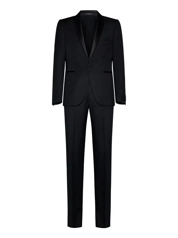 Tagliatore Single Breasted Two-piece Tailored Suit - Black