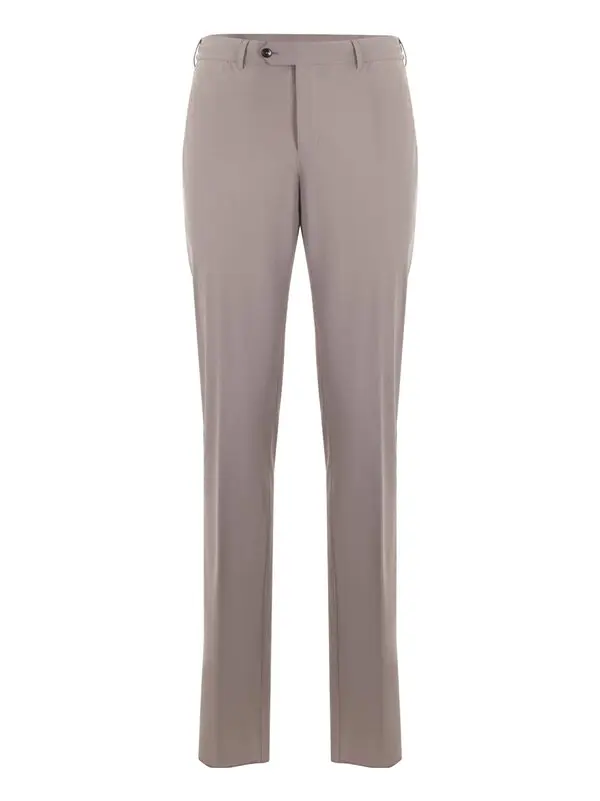 PT TORINO Straight-leg Pants With Drawstring Waist - Gray