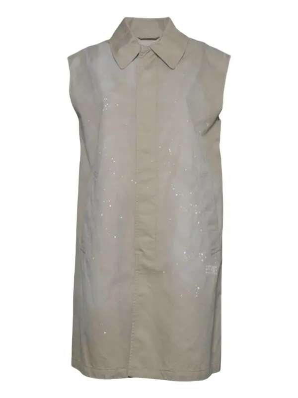 MAISON MARGIELA Sleeveless Splatter Jacket - Gray