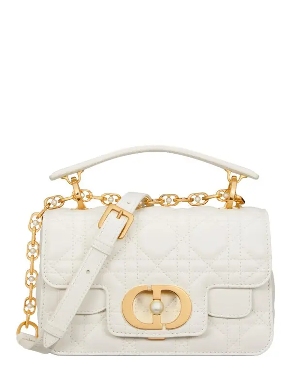 Dior Mini Jolie Top Handle Bag - Milky White