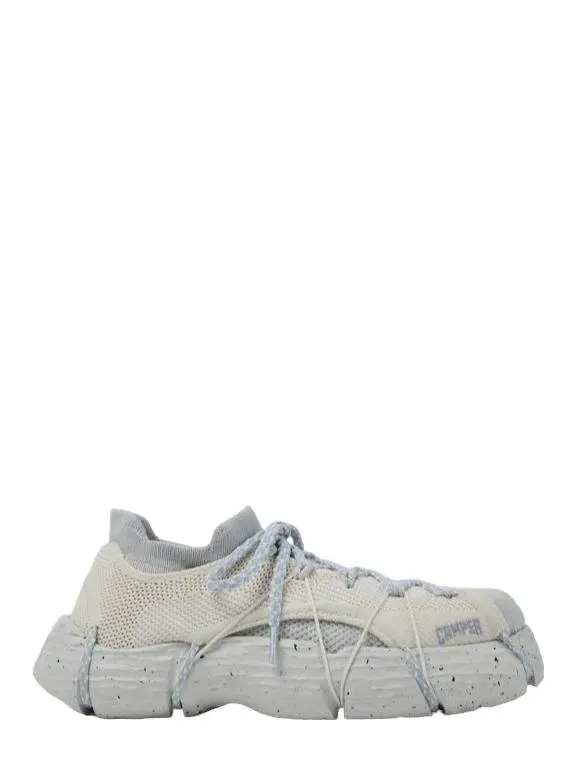 Camper Round Toe Textile Sneakers - Gray