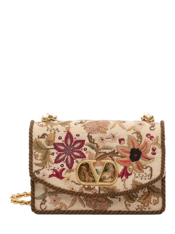 Valentino Garavani Patterned Shoulder Bag - Brown