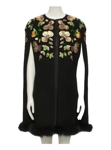 Valentino Garavani Embellished Gilet With Floral Motif - Black