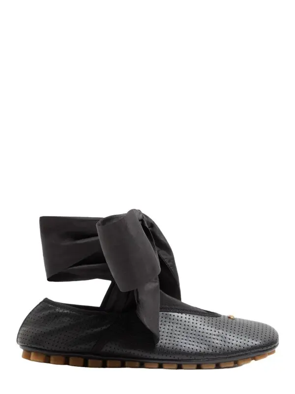 Valentino Garavani Rythmika Ballerina In Perforated Nappa Leather - Black