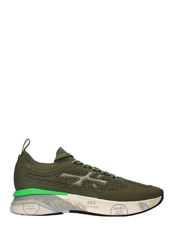 Premiata Moerun 0.1 8259 Low Top Sneakers - Green