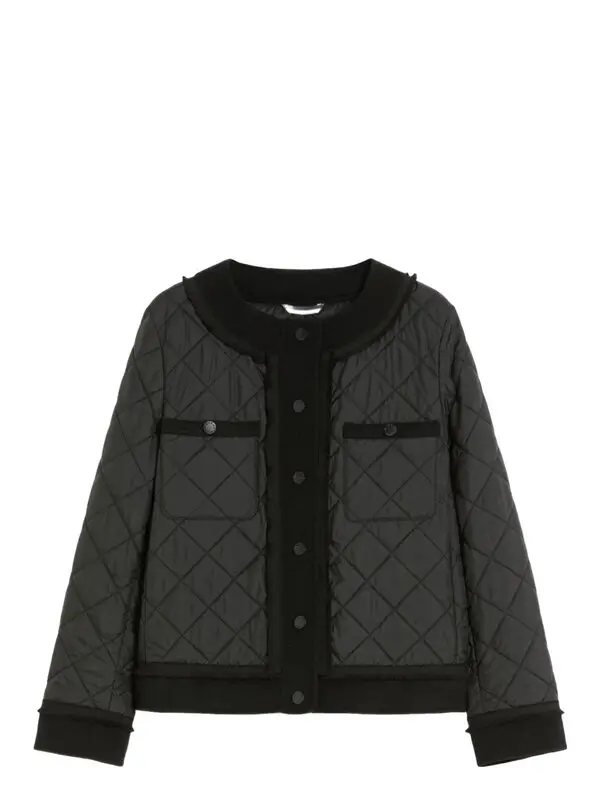 Max Mara Quilted Short Jacket - Black