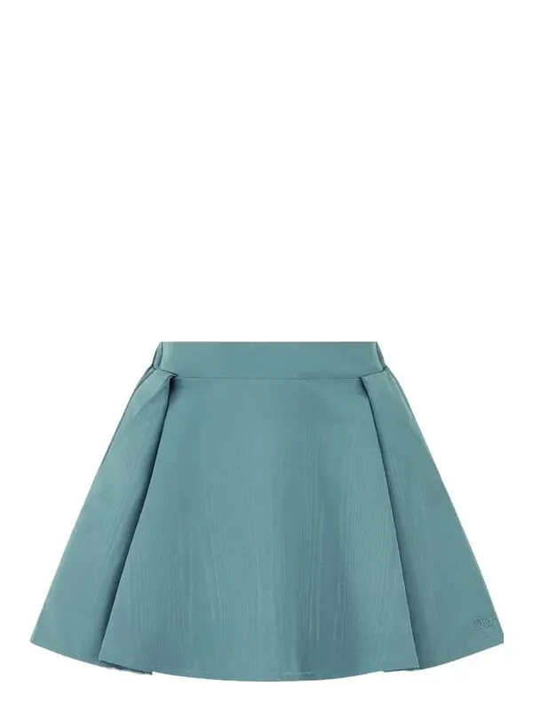 Dior A-line Skirt With Embroidered Detail - Gray-blue