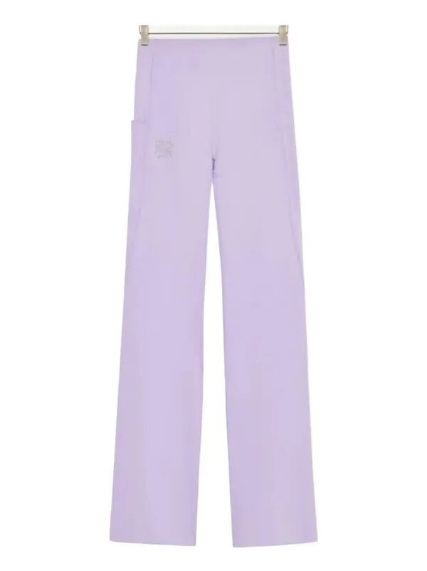 Loewe Soft Bootleg Pants In Technical Jersey - Lilac