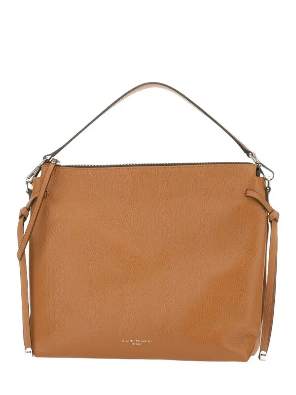 GIANNI CHIARINI Logo Printed Tote Bag - Brown