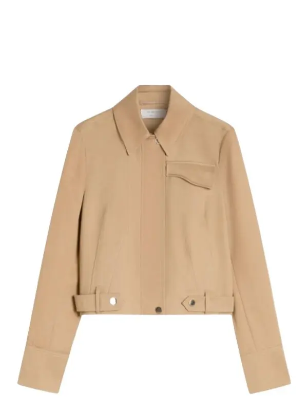 Sportmax Boxy Cotton Jacket - Biscuit Color