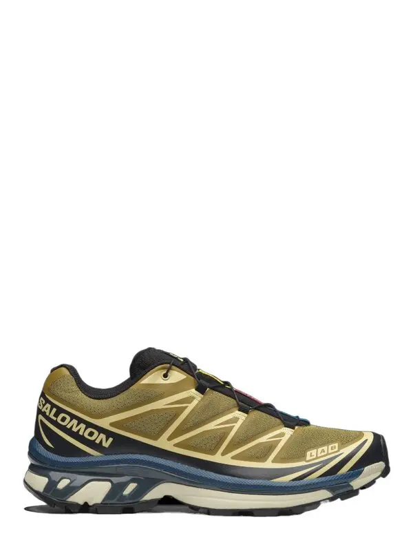 SALOMON Xt-6 Low Top Sneakers - Bright Olive Green/dark Navy Blue/dark Grey